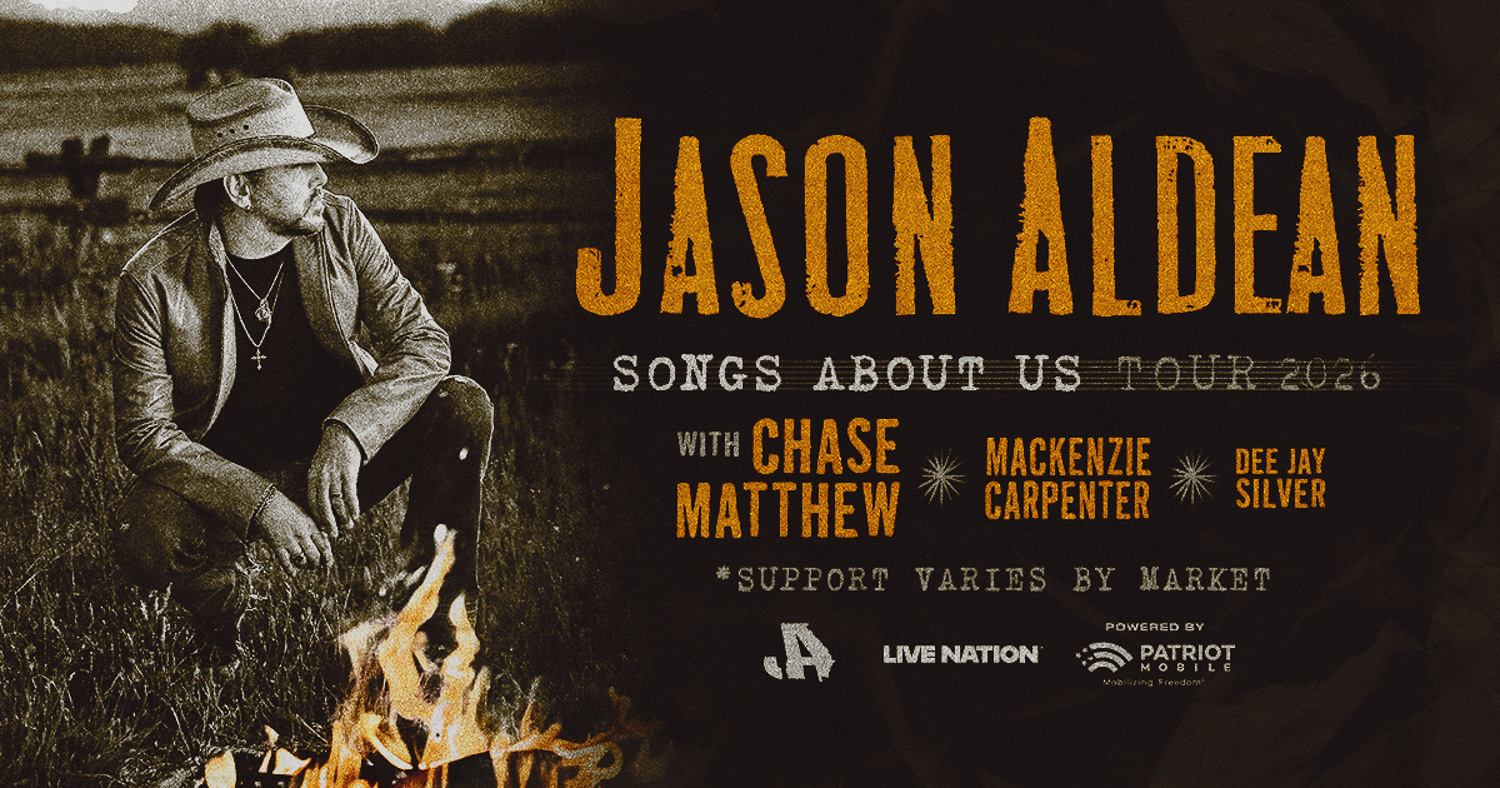 Jason Aldean Announces ‘Songs About Us’ 2026 Summer Tour Powered by ...